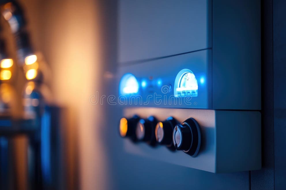 A Close-up View of a Light Switch on a Wall, Useful for Depicting ...