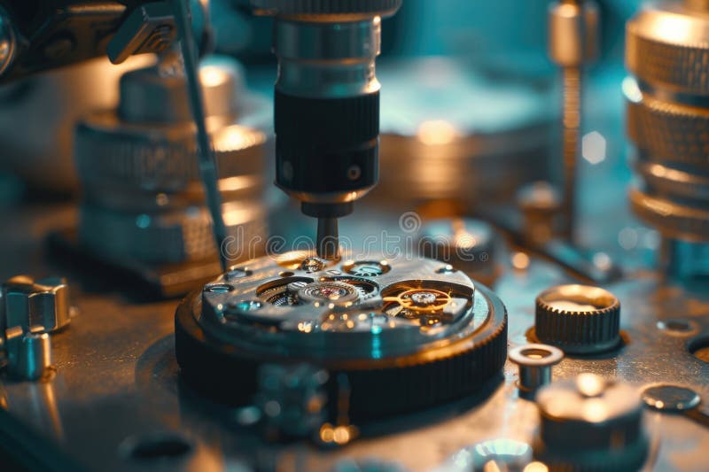 Machine Clock stock photo. Image of mechanical, industry - 374302210