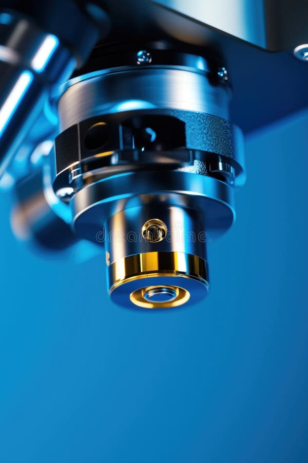 Close-up View of a Macro Microscope Showcasing Intricate Design and ...