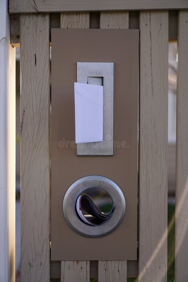 Close Up View of Mail Box with Some Mails Stock Photo - Image of ...