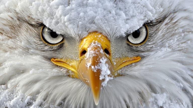 A Close-up View of a Majestic Eagle S Face Emphasizes Its Intense Stare ...