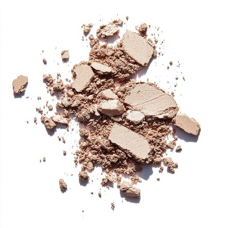 A Close-up View of a Make-up Swatch, Featuring a Smear of Crushed ...