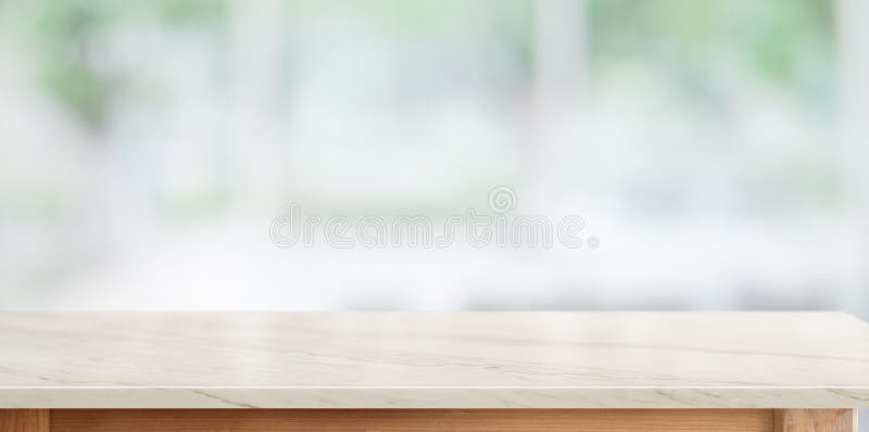 Close-up View of Marble Counter Table Stock Photo - Image of desk ...