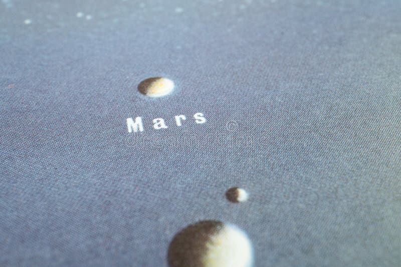 Close-up View of Mars Surface with Small Craters, Textured Geological ...