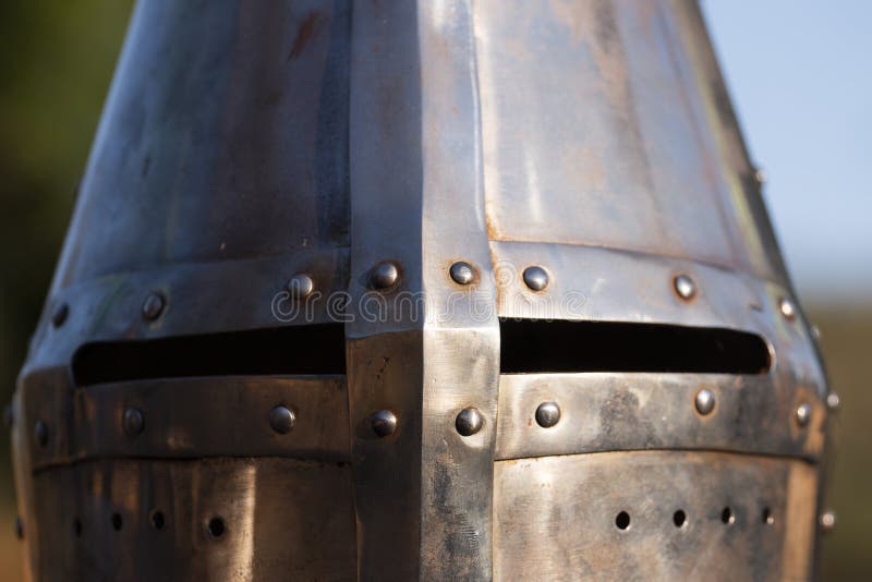 Medieval battle helmet stock image. Image of medieval - 129093191