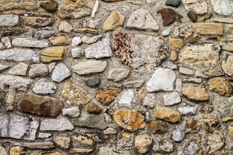 Close Up View of Medieval Masonry Texture Stock Image - Image of cement ...