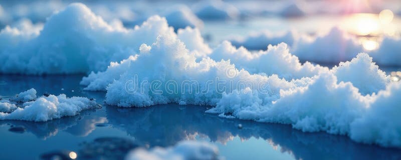 Close Up View of Melting Ice, Revealing Intricate Textures , Ice, Cold ...
