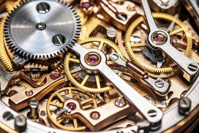 Precision Engineering: a Close-Up View of the Intricate Watch Gears ...
