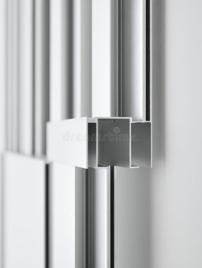 Close-up View of Metal Profiles for Drywall Construction with Soft ...