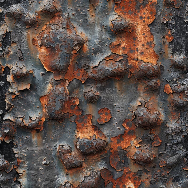 Rusted Metal Surface with Heavy Rust Stock Illustration - Illustration ...
