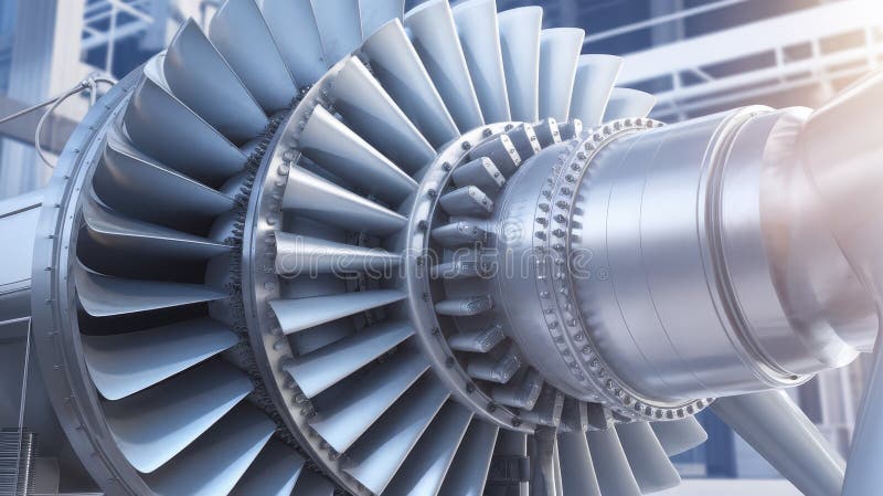 Detailed View Jet Engine Showcasing Its Design Components Stock Photos ...