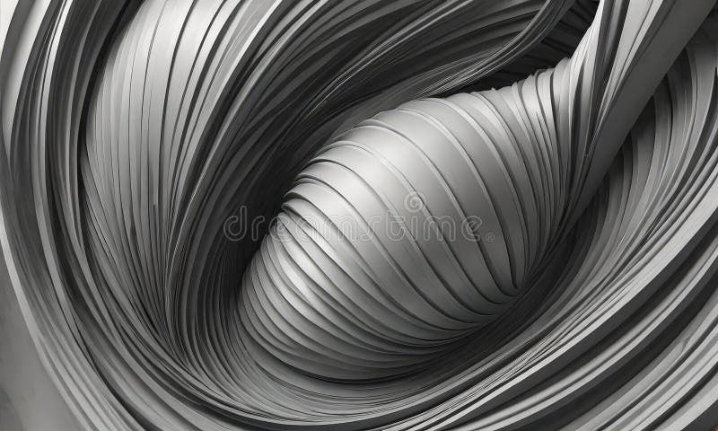 Close-up View Metallic Wire Sculpture, Featuring Complex, Swirling ...