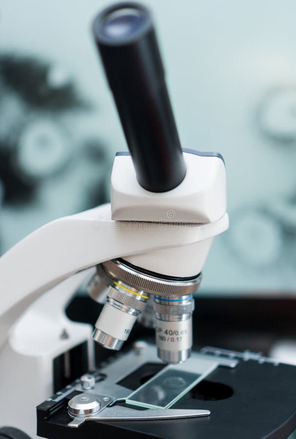 Microscope in the Laboratory Stock Image - Image of discovery ...