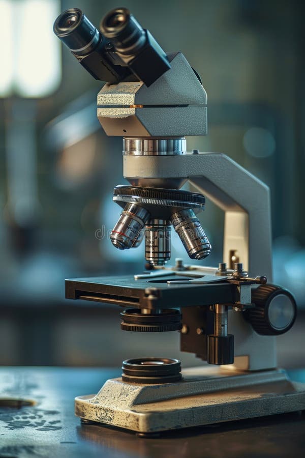 Microscope Close Up stock image. Image of scientific - 374538957