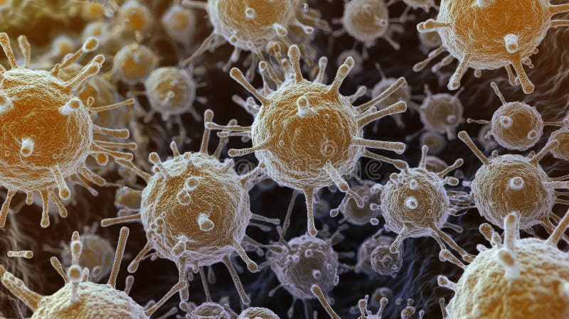 Close-up View of Microscopic Virus Structures in Vivid Detail and ...