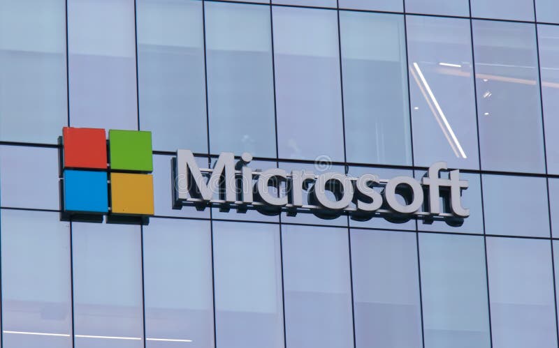 Close Up View of Microsoft Office in Downtown Vancouver Editorial ...