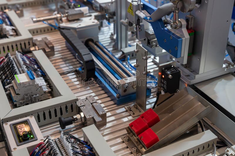 Automatic Assembly Robot Arm in Smart Industrial Factory for Assembly ...