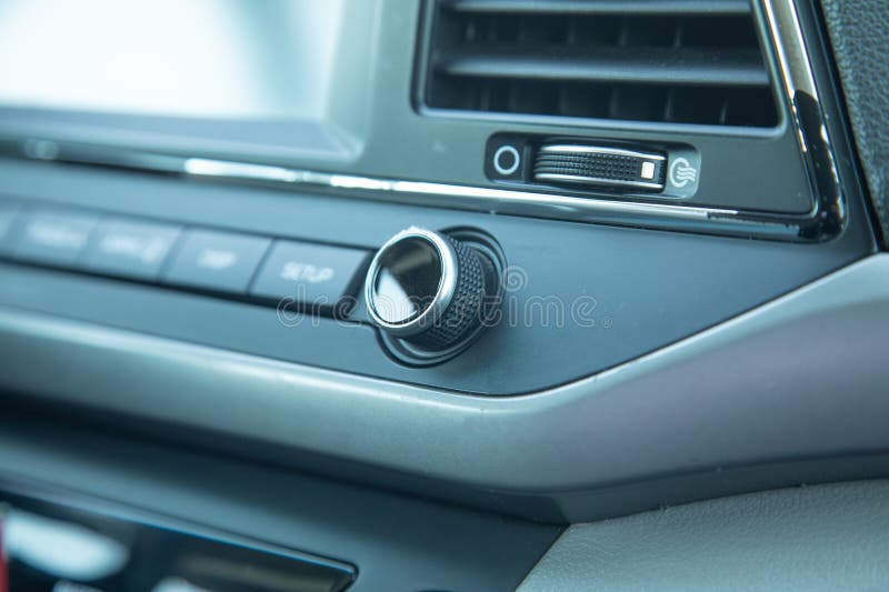 Close Up View of Modern Car Buttons. Technology System Control Stock ...