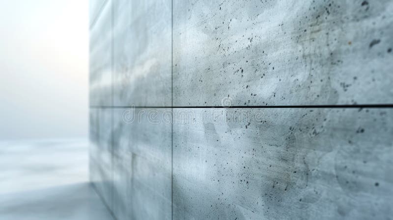 Close-up View of a Modern Concrete Wall with Minimalistic Design and ...