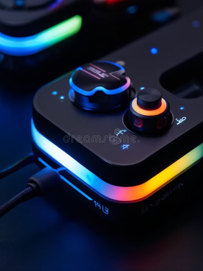 Close Up View of Modern Controller Stock Image - Image of black, music ...