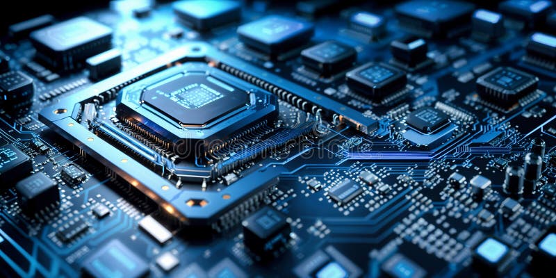 Close-up View of a Modern GPU Card with Circuit and Connections 3D ...