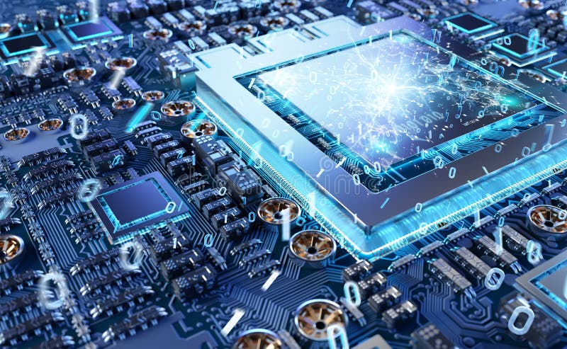 Close-up View of a Modern GPU Card with Connections 3D Rendering Stock ...