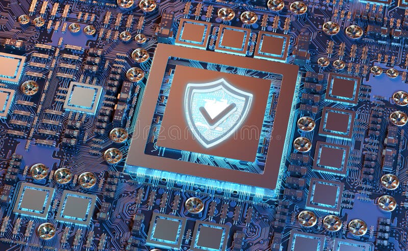 Close-up View of a Modern GPU Card with Shield Protection Stock ...