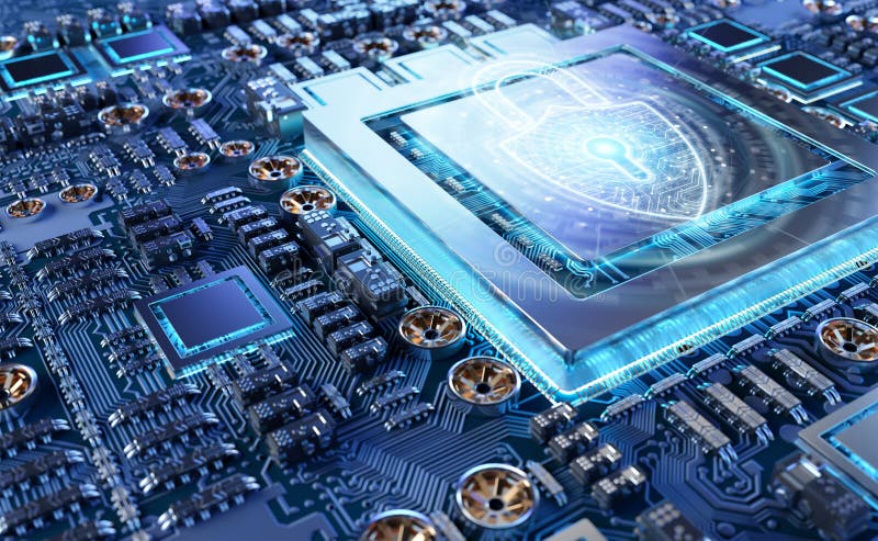 Close-up View of a Modern GPU Card with Shield Protection 3D Rendering ...