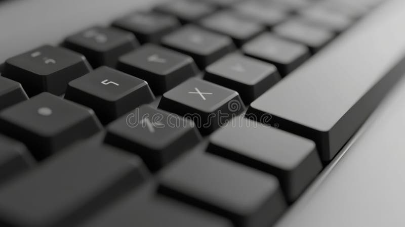 Close Up View of a Modern Keyboard Highlighting the Sleek Design and ...