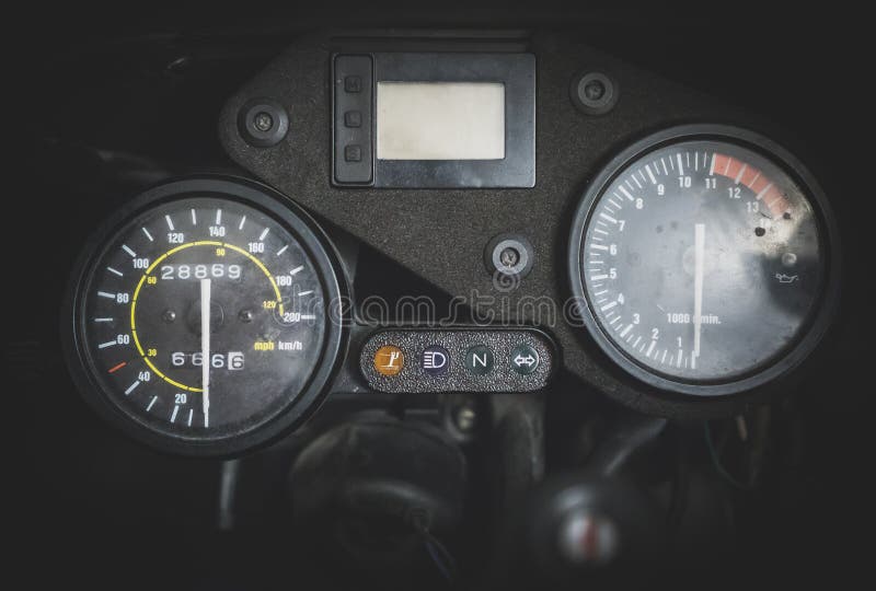 Motorcycle dashboard. stock image. Image of equipment - 112551683