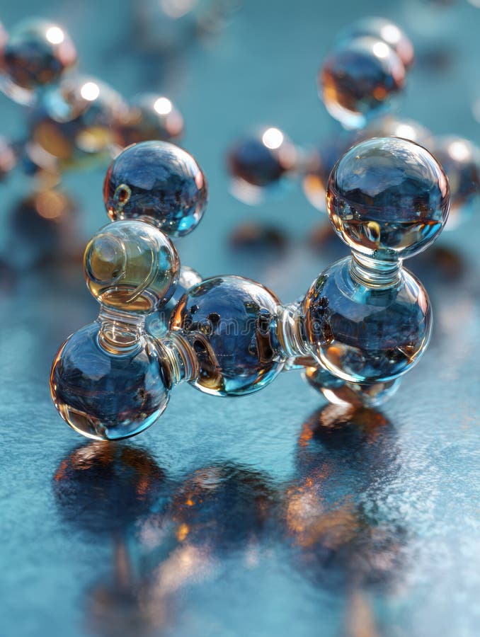 Close-up View of a Molecular Structure Showcasing Intricate Details of ...