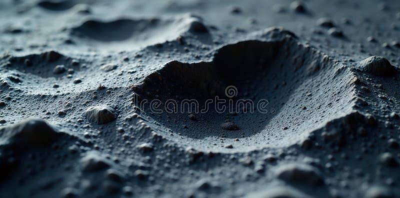 Close Up View of Moon S Surface, Fine Regolith Texture , Highlands ...