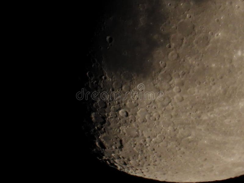 Close-up View of the Moon, Showcasing Its Detailed Surface Patterns and ...