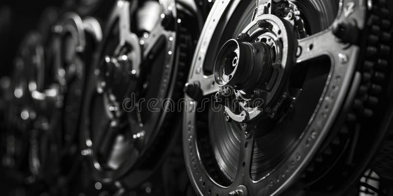 Close-up View of a Motorcycle S Front Wheel, Showing Detailed Design ...