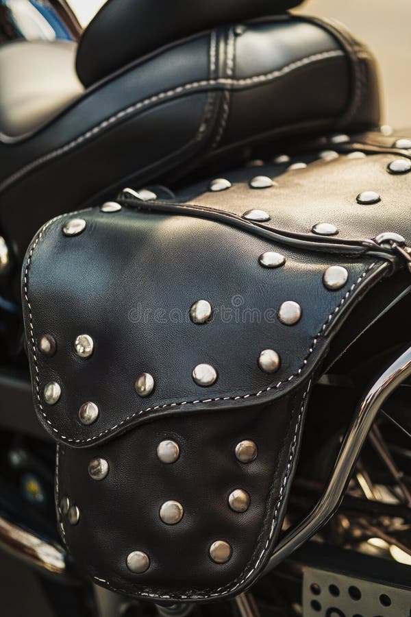A Close-up View of a Motorcycle Saddle, Suitable for Use in Travel or ...