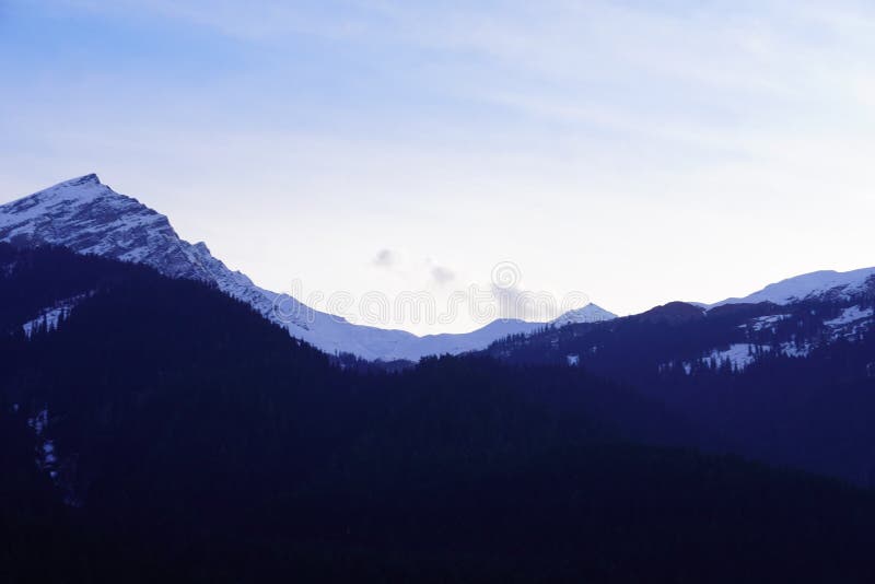 Close Up View of a Mountain with Clouds Stock Photo - Image of mountain ...