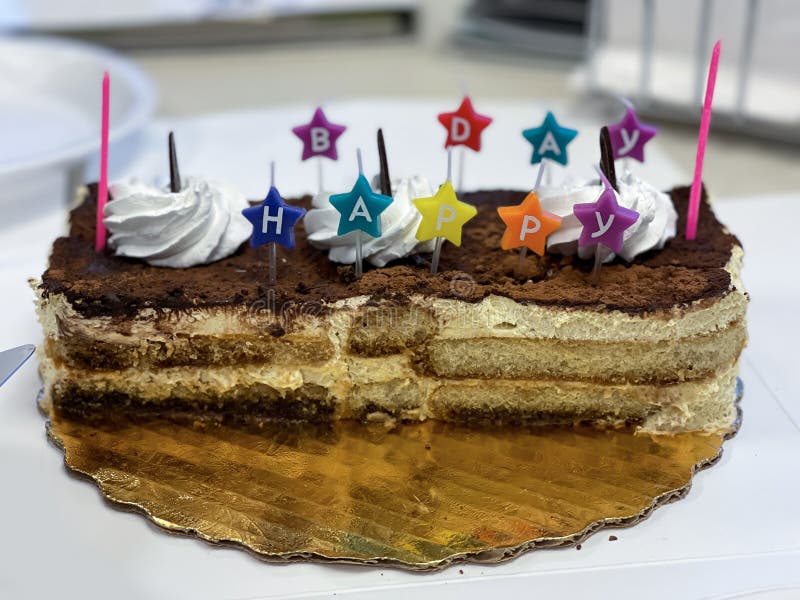 Multi layer birthday cake stock image. Image of party - 245988073