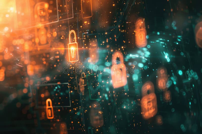 A Close-up View of Multiple Computer Keys on a Keyboard Stock Photo ...