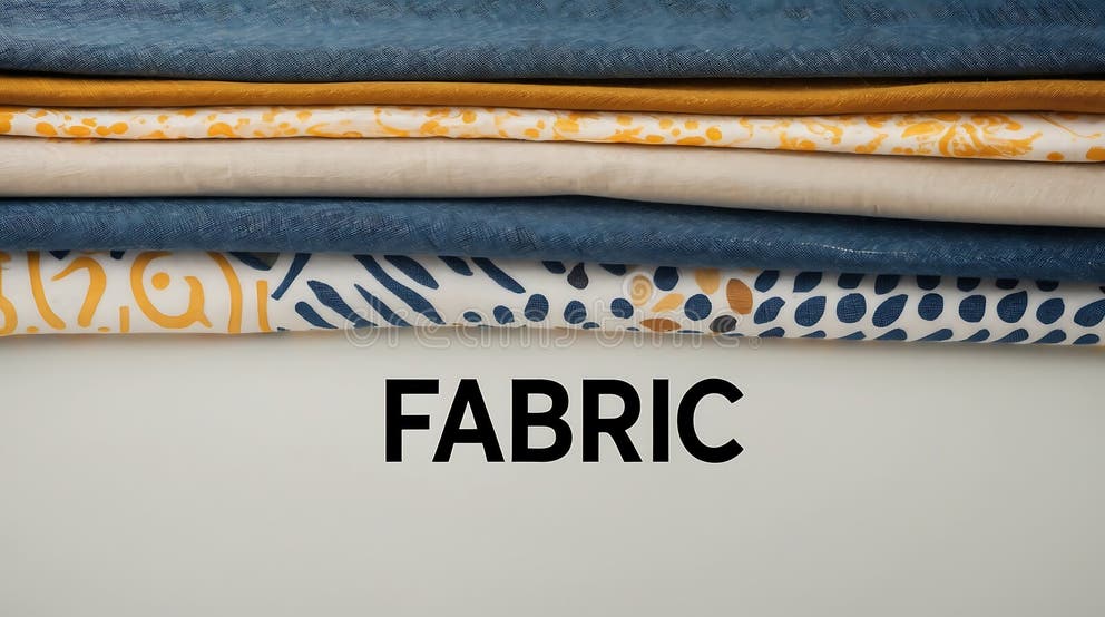 Layers of Fabric Showcasing Various Textures and Colors for Creative ...