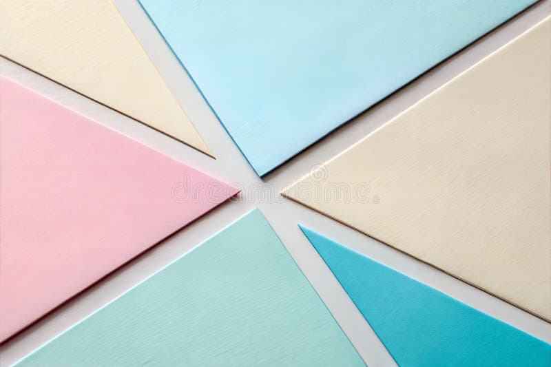 A Close-up View of Multiple Sheets of Colored Paper Stock Photo - Image ...