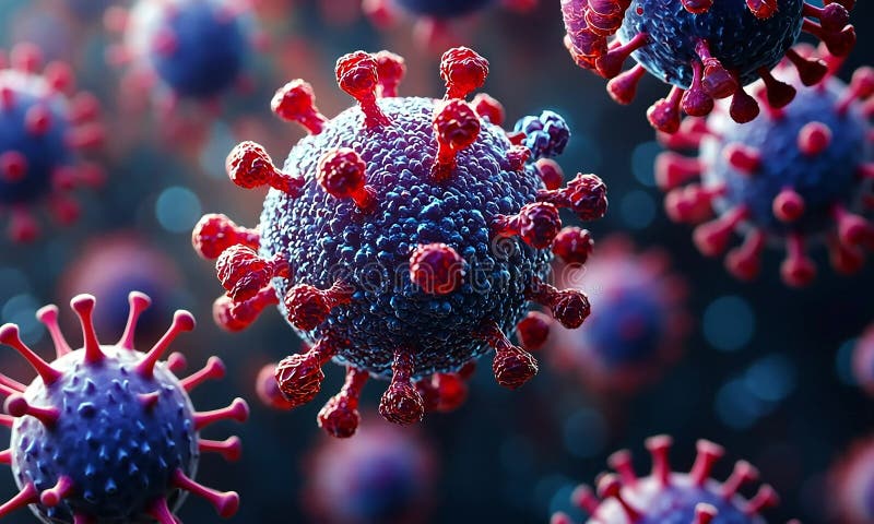 Close-up View of Multiple Virus Particles Stock Footage - Video of ...