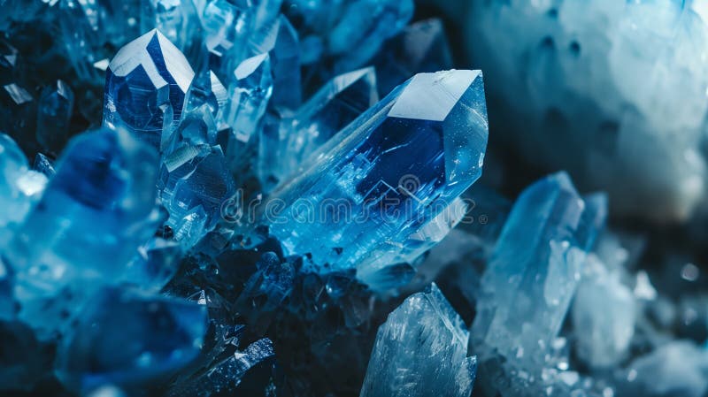 Close Up View of Natural Blue Crystal Formations Stock Image - Image of ... Close Up View of Natural Blue Crystal Formations Stock Image - Image of ...