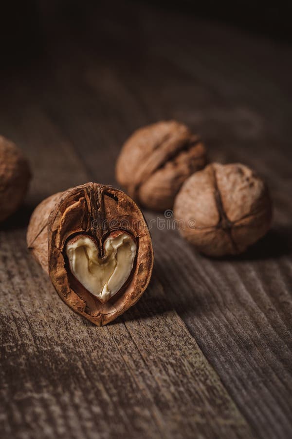 Close Up View of Natural Walnuts Stock Photo - Image of tabletop ...