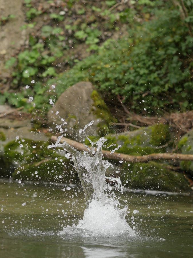 Close Up View of Natural Water Splash Stock Photo - Image of moment ...
