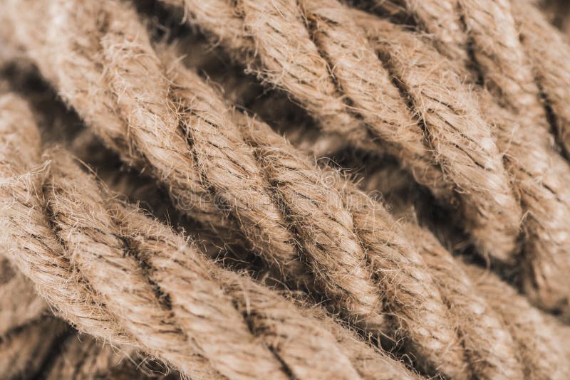 Top View of Nautical Rope with Knots Stock Image - Image of cord ...