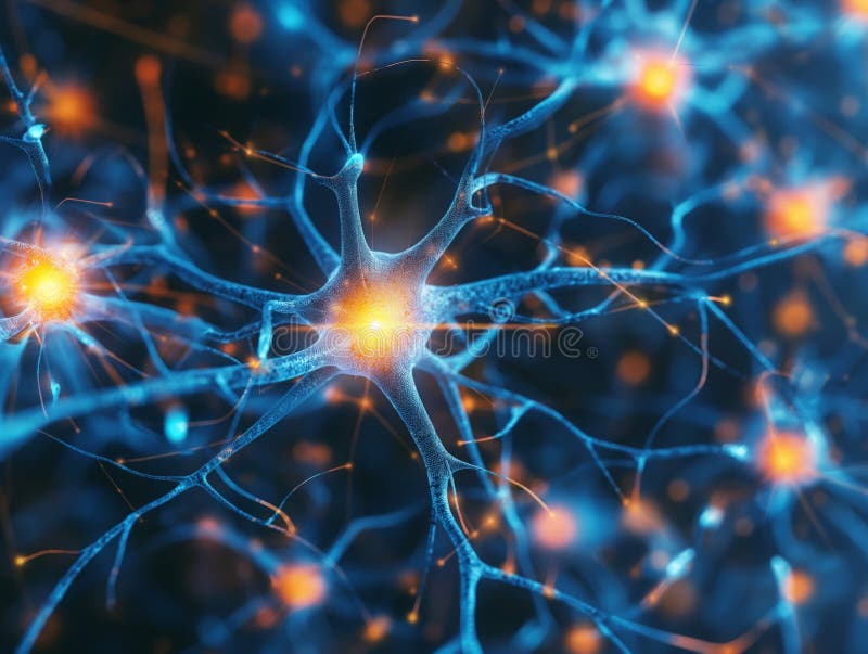 Neural Network Activity Concept Stock Photo - Image of cell, neurology: 318317794