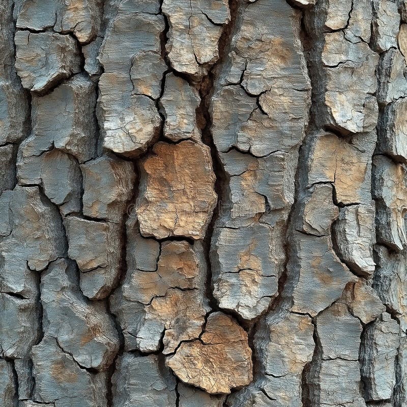 Close-up View of Oak Tree Bark Texture. Deep Grooves, Rough Surface ...