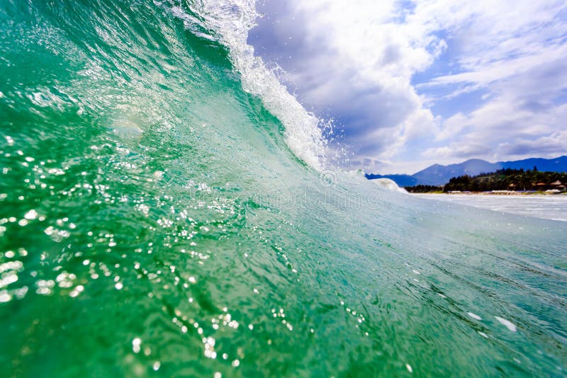 Close-up View of a Ocean Wave Stock Image - Image of close, tide: 51154077