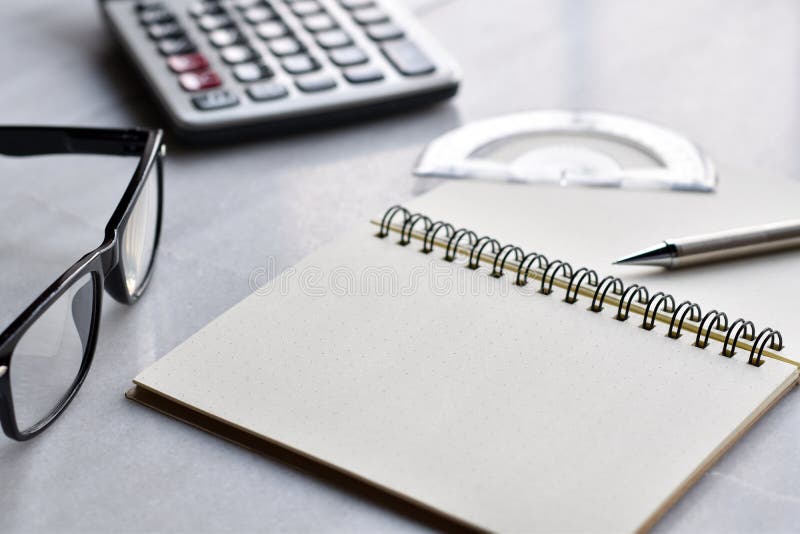 Close-up View Office Table, Creative Writing for Free Time with Silver ...