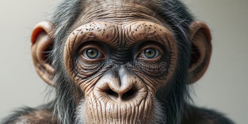Close Up View Old Chimpanzees Face Stock Photos - Free & Royalty-Free ...